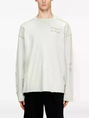 DIESEL® Relaxed Long-sleeve T-shirt With Printed Sleeves