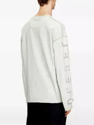 DIESEL® Relaxed Long-sleeve T-shirt With Printed Sleeves