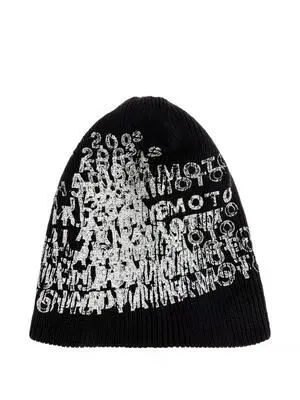 Y3 Graphic Beanie - Black