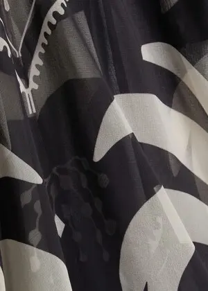 Johanna Ortiz Patterned Georgette Maxi Kaftan