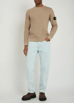 Stone Island Waffle Knit Cotton Jumper - Sand