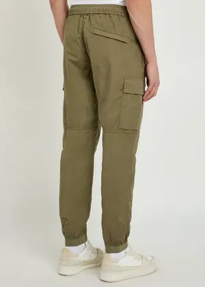 Stone Island Stretch-cotton Cargo Trousers - Green