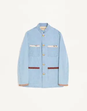 Valentino Garavani Printed Safari Jacket - Denim