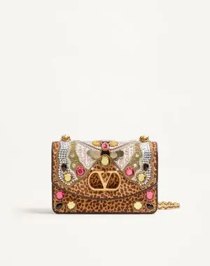 Valentino Garavani Vain Embroidered Shoulder Bag - Multicolour