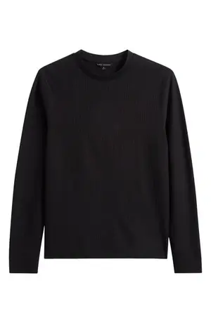 Robert Barakett Sorrell Long Sleeve Cotton Blend T-shirt Black