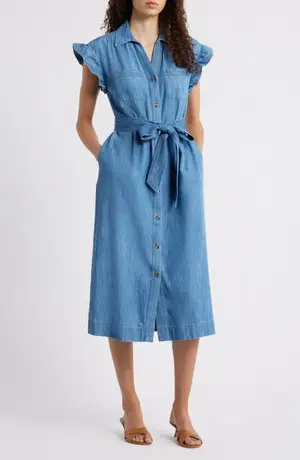 Caslon Button Up Day Dresses