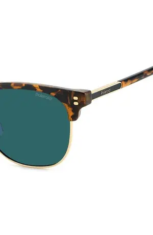 POLAROID 53mm Polarized Rectangular Sunglasses