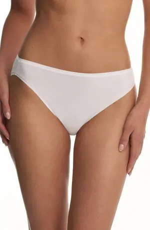 Natori Bliss Bare Cotton Bikini - White