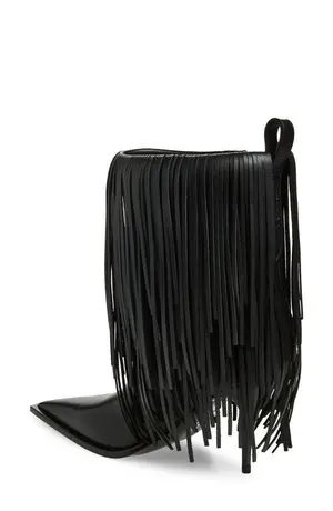 Balenciaga Avenue Fringe Pointed Toe Boots