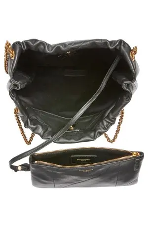 Saint Laurent Jamie 4.3 Patchwork Leather Shoulder Bag - Nero