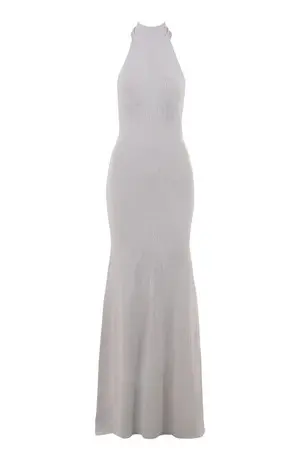 House Of Cb Nova Halter Open Back Mermaid Gown