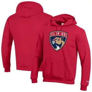 Champion Florida Panthers Primary Logo 1-hit Pullover Hoodie - Red