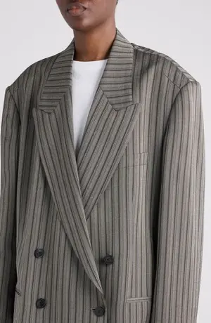 Dries Van Noten Bliss Stripe Double-breasted Blazer