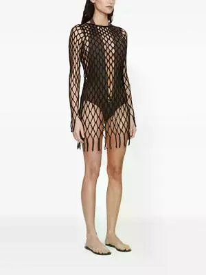 Christopher Esber Knitted Mesh Mini Dress
