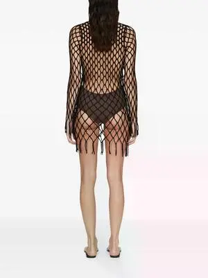 Christopher Esber Knitted Mesh Mini Dress