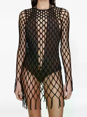 Christopher Esber Knitted Mesh Mini Dress