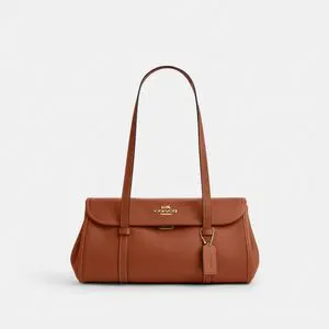 COACH® Bridget Flap Shoulder Bag - Smooth Leather/gold/tan