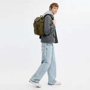 COACH OUTLET Coach® Finn Backpack - Silver/olive