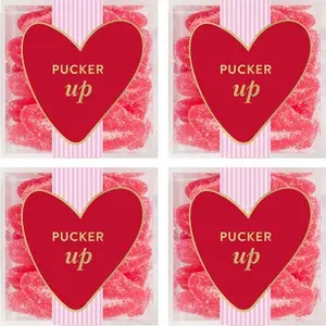 SUGARFINA Pucker Up Set Of 4 Sugar Lips Candy Cubes - No Color