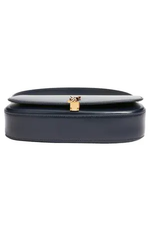 Saint Laurent Mini Voltaire Leather Shoulder Bag - Deep Blue