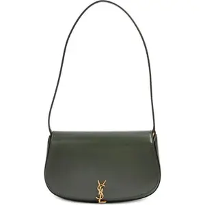 Saint Laurent Mini Voltaire Leather Shoulder Bag - Vert Fonce