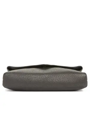 Saint Laurent Cassandre Leather Shoulder Bag - Noir