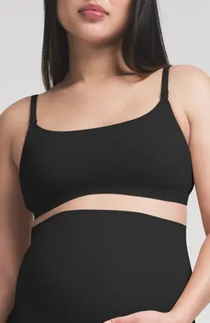 SKIMS Fits Everybody Maternity/nursing Bra - Onyx