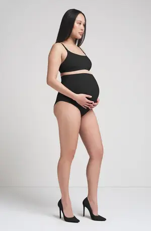 SKIMS Fits Everybody Maternity/nursing Bra - Onyx