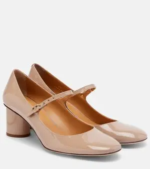 TOD'S Patent Leather Mary Jane Pumps - Pink