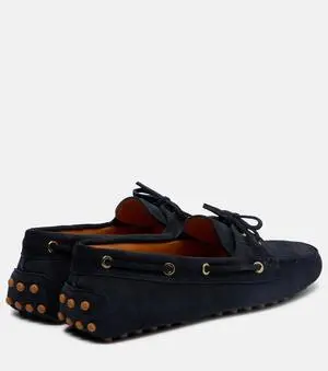 TOD'S Suede Driving Shoes - Blue