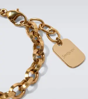 Saint Laurent Logo Chain Bracelet - Gold
