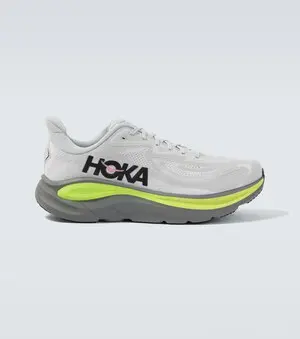 Hoka One One Hoka One One Clifton 10 Athletic Lace-Up Sneakers Grey