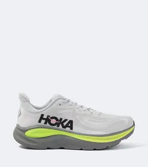 Hoka One One Clifton 10 Athletic Lace-up Sneakers - Grey