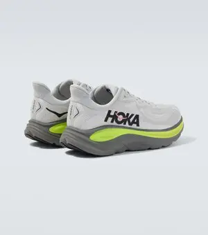 Hoka One One Clifton 10 Athletic Lace-up Sneakers - Grey