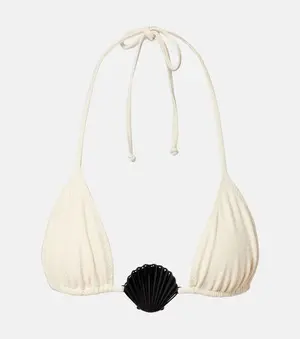 SAME Shell Bikini Top - White