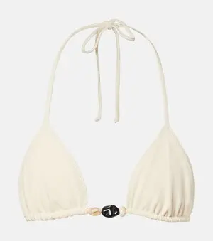 SAME Shell Bikini Top - White