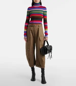 Acne Studios Wool Turtleneck Sweater - Multicoloured
