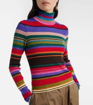 Acne Studios Wool Turtleneck Sweater - Multicoloured