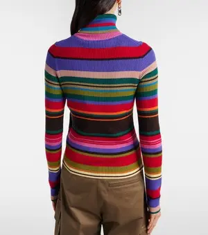 Acne Studios Wool Turtleneck Sweater - Multicoloured