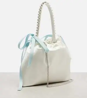 JIMMY CHOO Drawstring Mini Bucket Bag
