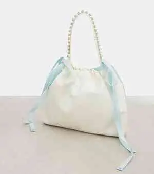 JIMMY CHOO Drawstring Mini Bucket Bag