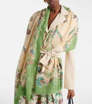 Etro Orfeo Floral Scarf - Multicoloured