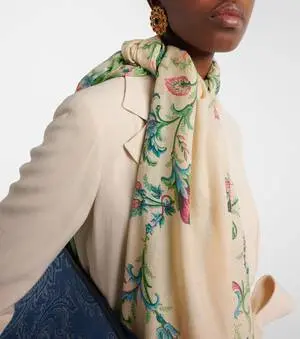 Etro Orfeo Floral Scarf - Multicoloured