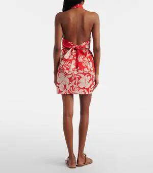 Poupette St Barth Manon Halterneck Mini Dress