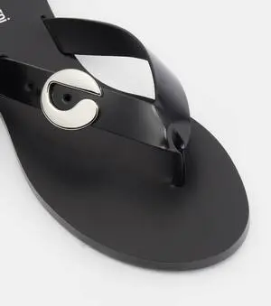 Coperni Logo Leather Thong Sandals