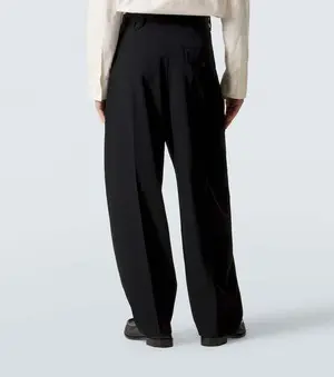 Jacquemus Fernando Pleated Wool Tapered Trousers