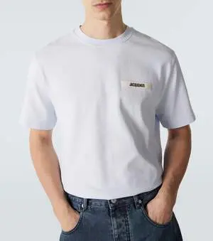 Jacquemus Gros Grain Cotton Jersey T-shirt - Blue