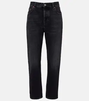 Saint Laurent 90s High-rise Slim Jeans - Black