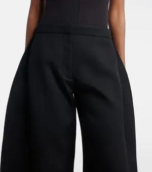 Alaïa Barrel Leg Virgin Wool Pants