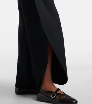 Alaïa Barrel Leg Virgin Wool Pants